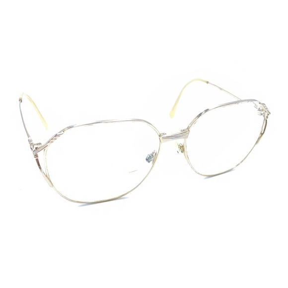 gol | Accessories | Gucci Gg 309 Gold Metal Large Round Eyeglasses ...